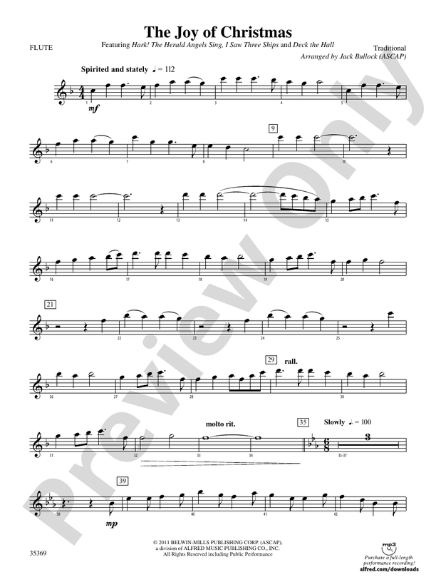 The Joy of Christmas: Flute: Flute Part - Digital Sheet Music Download