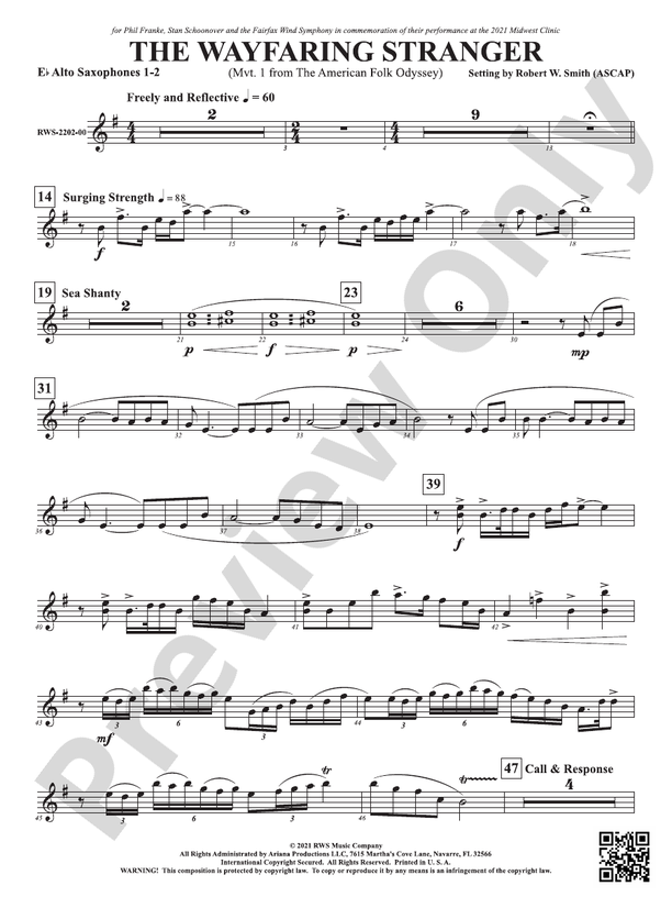 The Wayfaring Stranger - Mvt. 1 from The American Folk Odyssey: 1st ...