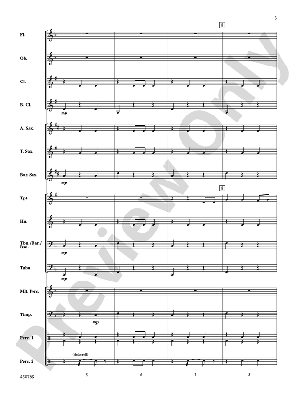 Las Mañanitas: Score: Concert Band Score - Digital Sheet Music Download