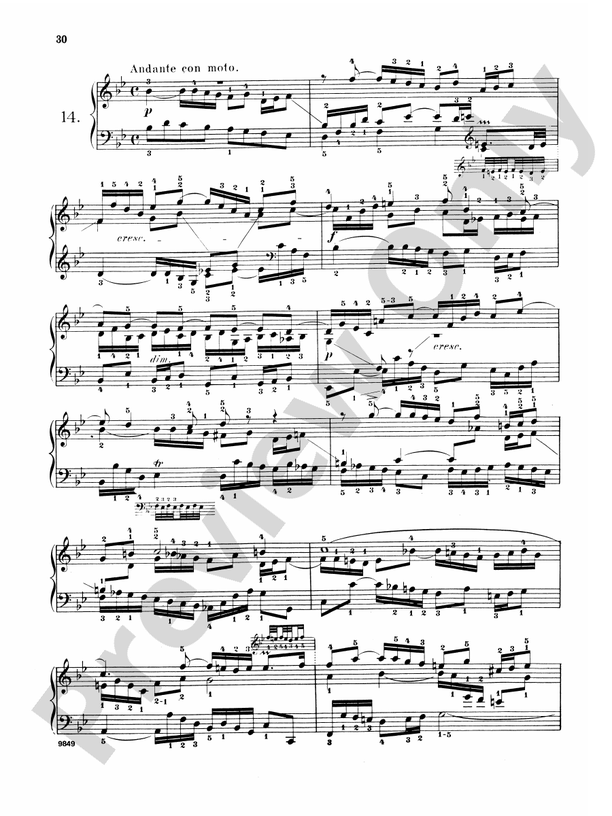 Bach: Three-Part Inventions (Ed. Mason): 14. Three-Part Invention Part ...