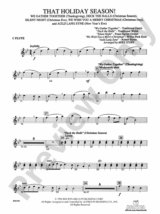 That Holiday Season!: Flute: Flute Part - Digital Sheet Music Download