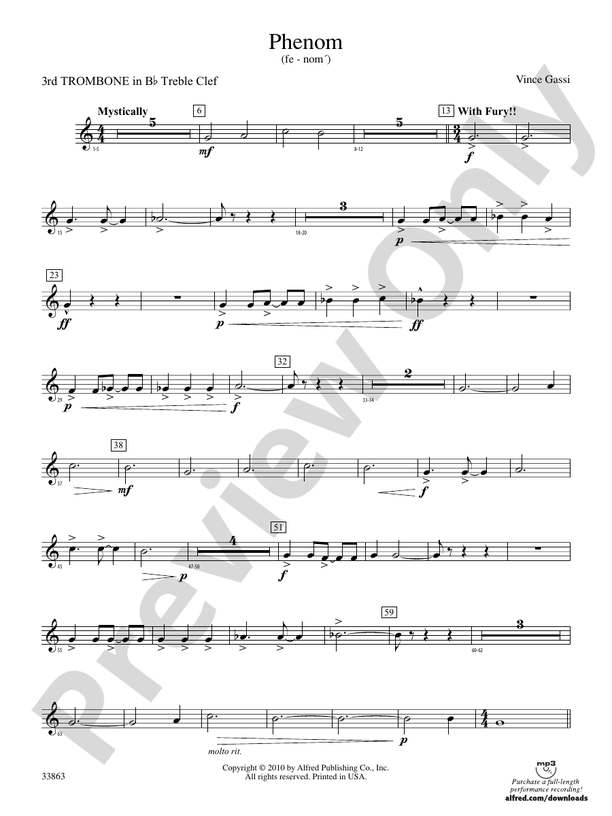 PHENOM/CB: (wp) 3rd B-flat Trombone T.C.: (wp) 3rd B-flat Trombone T.C. World Part - Digital ...