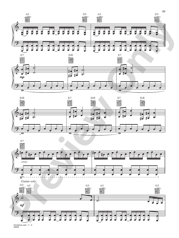 Christmas Jam: Piano/Vocal/Chords: Trans-Siberian Orchestra - Digital ...