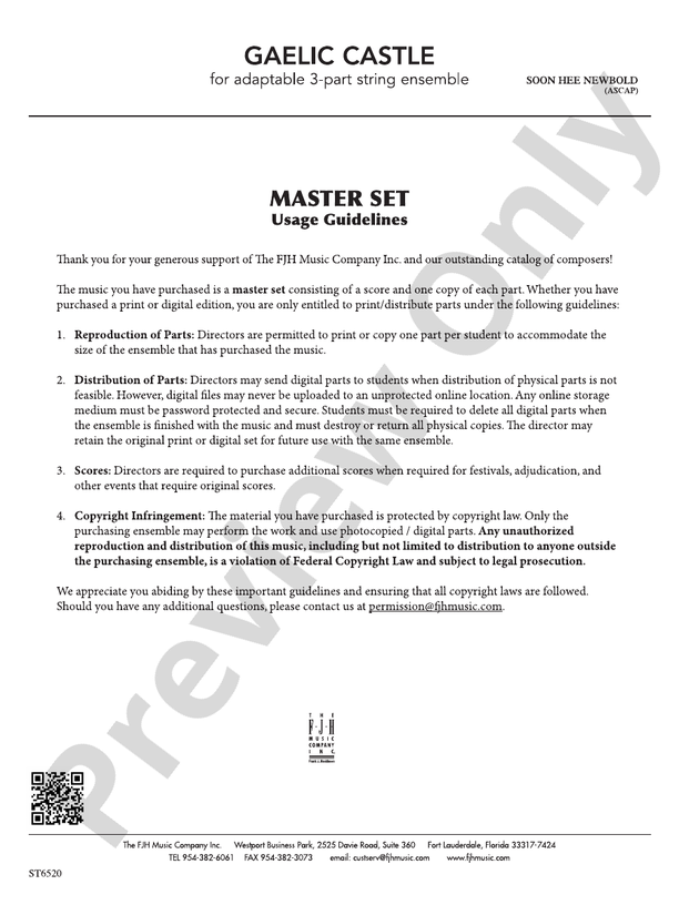 Gaelic Castle: Usage Guidelines: Usage Guidelines Part: Soon Hee ...