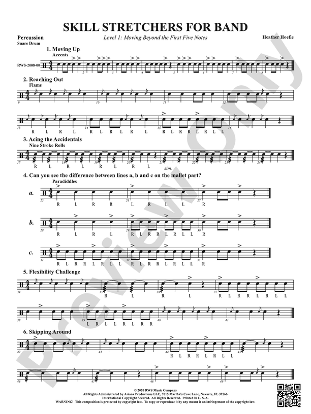 Skill Stretchers for Band - Level 1: Moving Beyond the First Five Notes ...