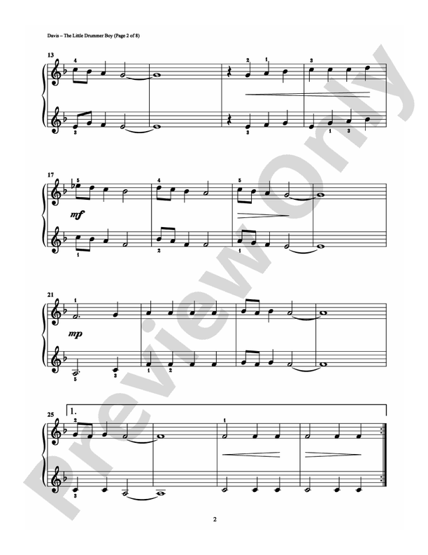 The Little Drummer Boy: Piano Duets & Four Hands: Henry Onorati ...