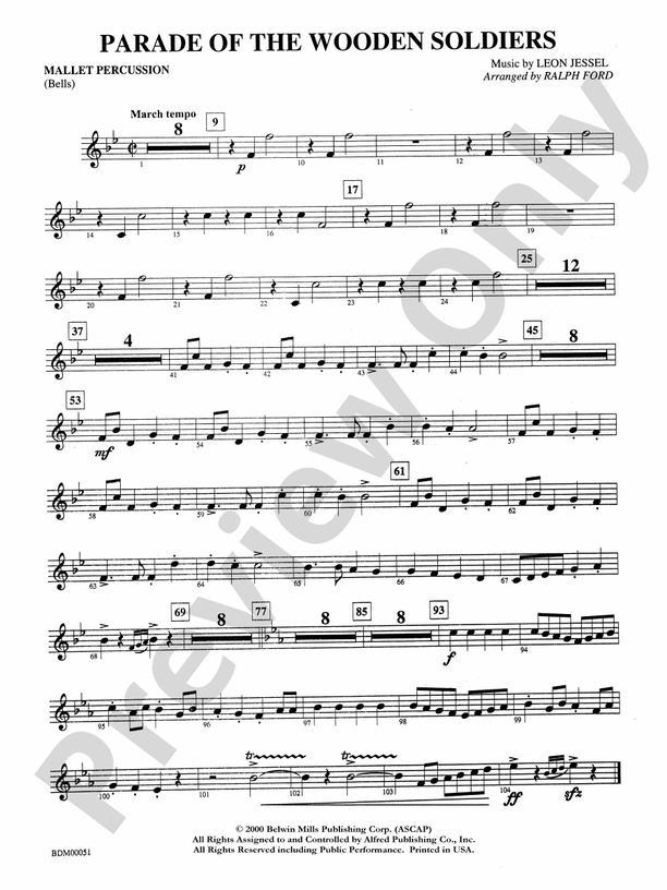Parade of the Wooden Soldiers: Mallets: Mallets Part - Digital Sheet ...