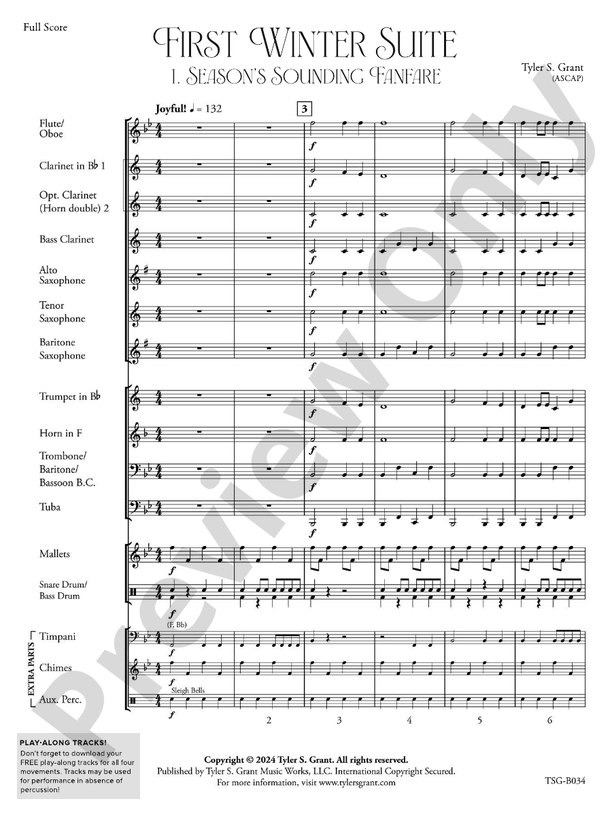 First Winter Suite: Score: Concert Band Score: Tyler S. Grant - Digital ...