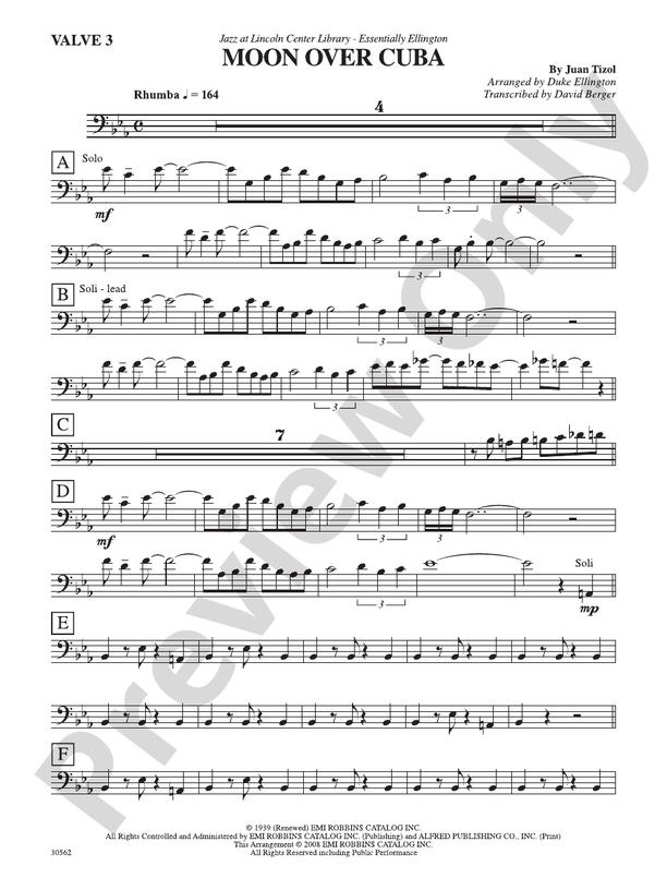 Moon over Cuba: 3rd Trombone: 3rd Trombone Part - Digital Sheet Music ...