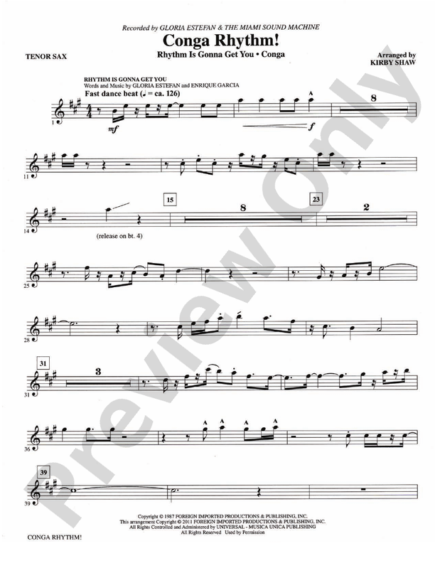 Conga Rhythm: Choral SoundPax - Digital Sheet Music Download