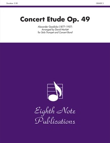 Concert Etude, Op. 49 (Solo Trumpet and Concert Band): Concert Band ...