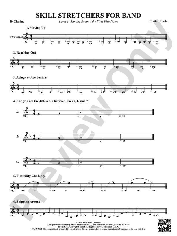 Skill Stretchers for Band - Level 1: Moving Beyond the First Five Notes ...