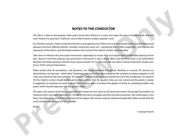 Jazz Hero: Score: Jazz Ensemble Score - Digital Sheet Music Download