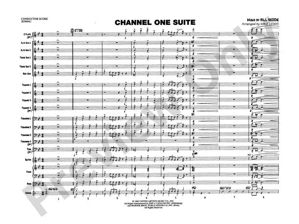 Channel One Suite: Score: Jazz Ensemble Score - Digital Sheet Music ...