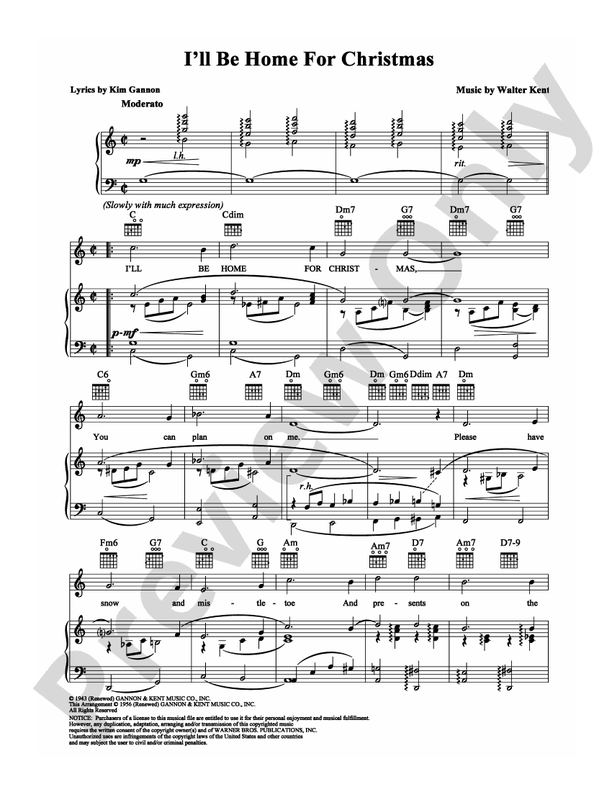I'll Be Home For Christmas: Piano/Vocal/Chords: Frank Sinatra - Digital ...