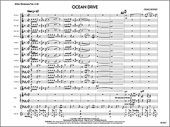 Ocean Drive: Trombone 1: Trombone 1 Part: Craig Biondi - Digital Sheet Music Download