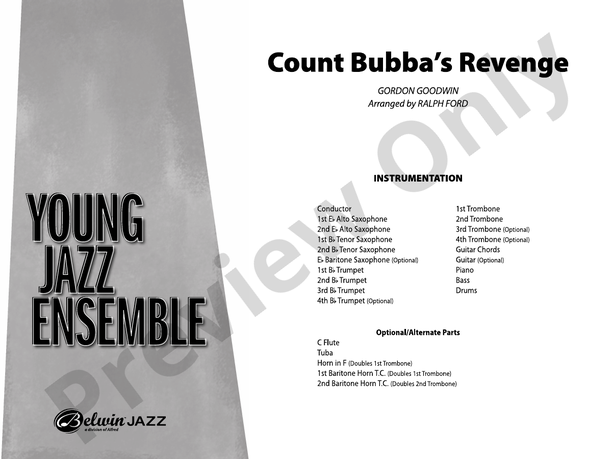 Count Bubba's Revenge: Score: Jazz Ensemble Score - Digital Sheet Music ...
