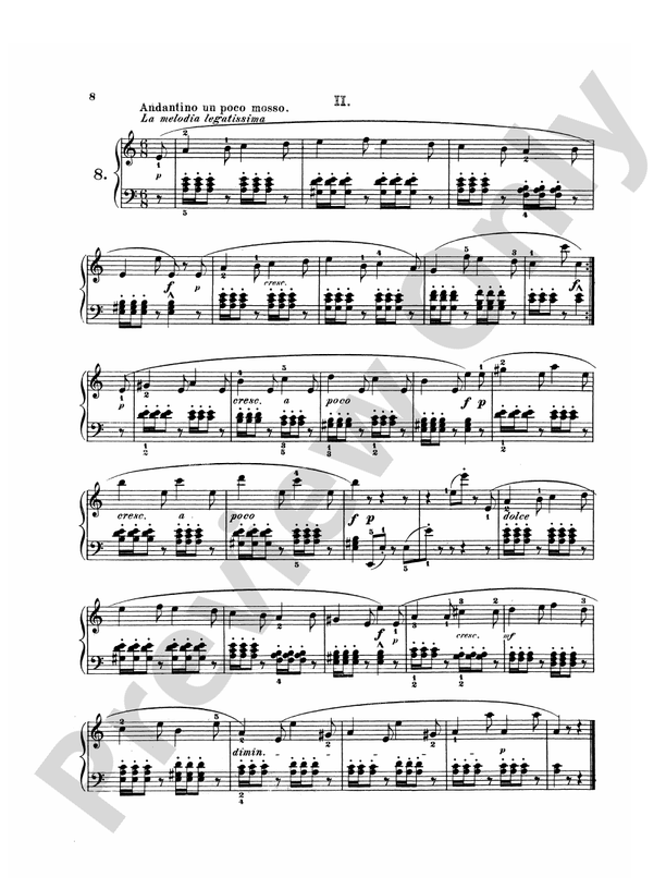 Concone: Twenty-five Melodious Studies, Op. 24: No. 8 Part - Digital ...