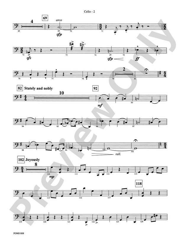 Harry Potter Symphonic Suite: Cello: Cello Part - Digital Sheet Music ...