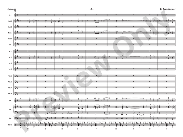 St. James Infirmary: Score: Jazz Ensemble Score - Digital Sheet Music Download