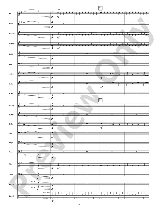A Minor Holiday Celebration: Concert Band Conductor Score & Parts ...