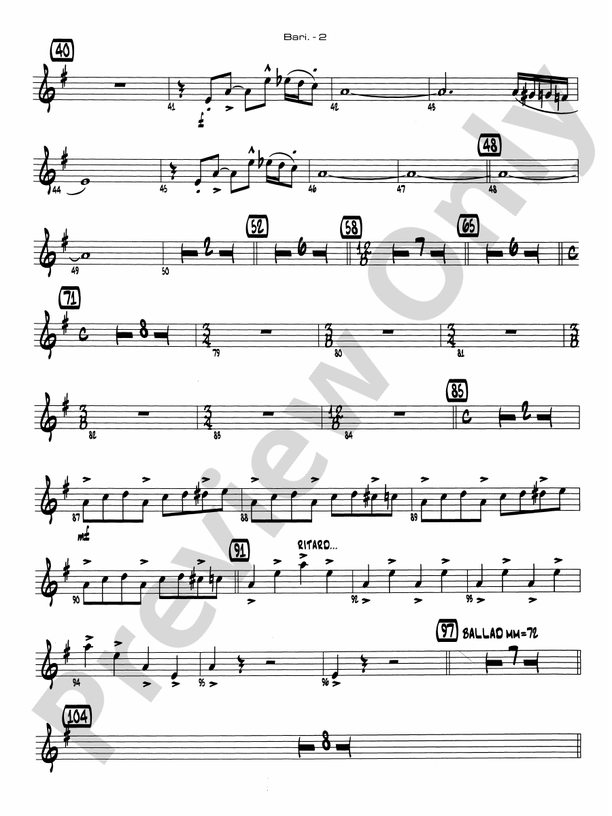 Channel One Suite: E-flat Baritone Saxophone: E-flat Baritone Saxophone Part - Digital Sheet ...