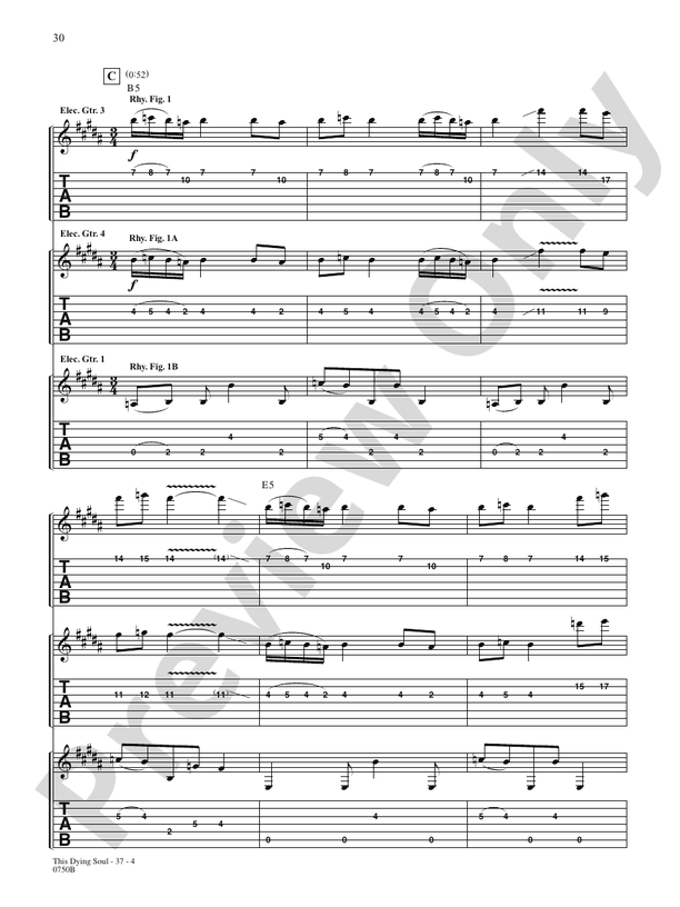 This Dying Soul: Guitar: Dream Theater - Digital Sheet Music Download