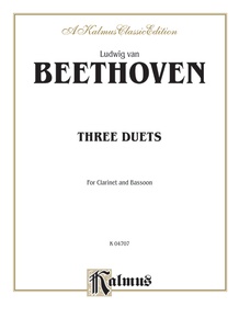 Beethoven: Three Duets for Clarinet and Bassoon: Duet No. 1 - Clarinet ...