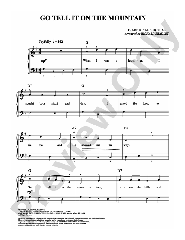 Go Tell It on the Mountain: Easy Piano: Traditional Spiritual - Digital ...