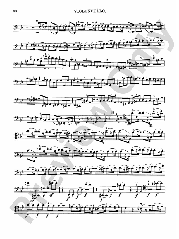 Beethoven: String Quartets, Volume III: String Quartet, Op. 133 (Cello) Part - Digital Sheet ...