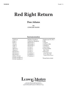 Red Right Return: Concert Band Score: Dan Adams | Sheet Music