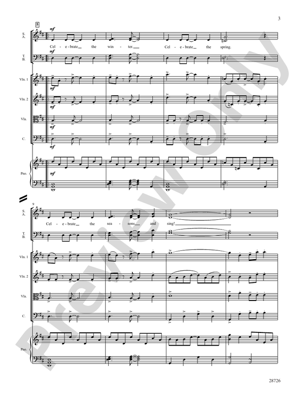 Seasons (A Choral Song Cycle): Choral Octavo SoundPax: Andy Beck ...