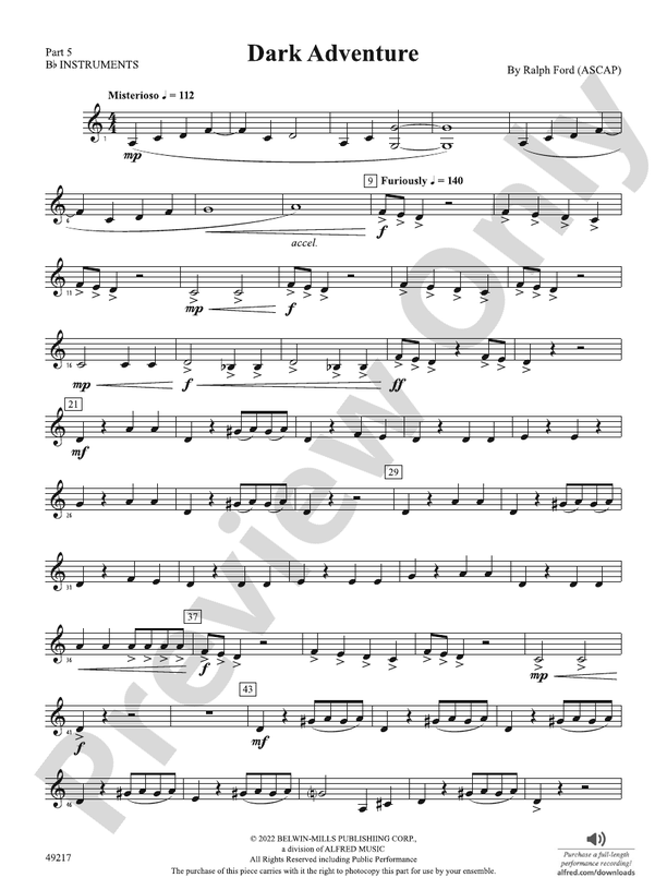 Dark Adventure: Part 5 - B-flat Instruments: Part 5 - B-flat ...