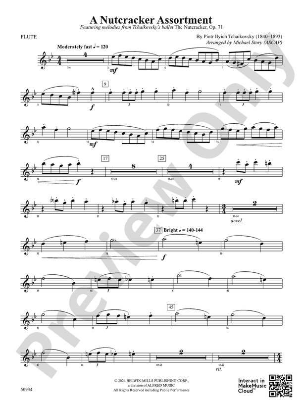 A Nutcracker Assortment: Flute: Flute Part - Digital Sheet Music Download