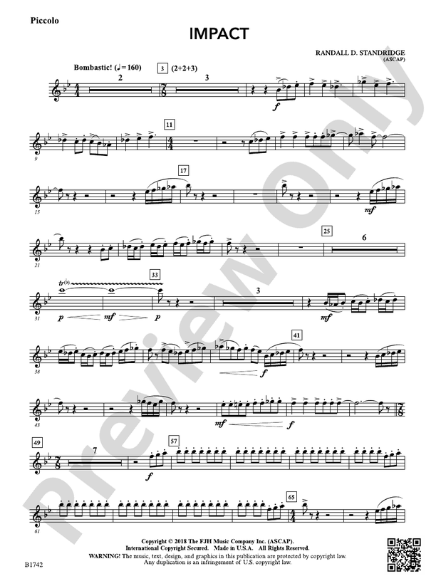 Impact: Piccolo: Piccolo Part: Randall D Standridge - Digital Sheet ...