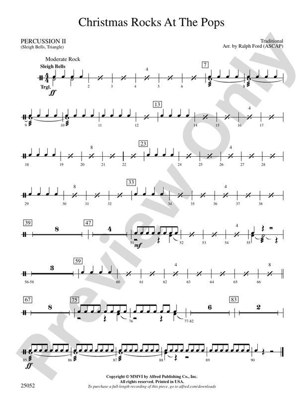Christmas Rocks at the Pops: 2nd Percussion: 2nd Percussion Part ...