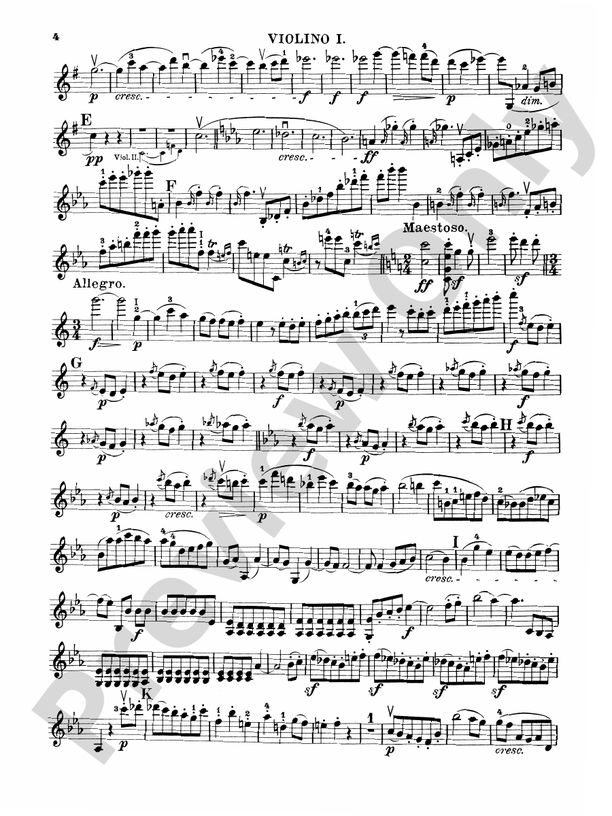 Beethoven: String Quartets, Volume III: String Quartet, Op. 127 (Violin I) Part - Digital Sheet ...