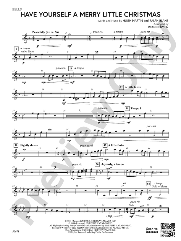 Have Yourself a Merry Little Christmas: Bells: Bells Part - Digital ...