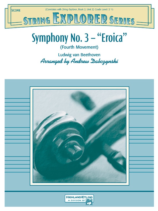 Symphony No. 3 -- "Eroica": String Orchestra Conductor Score: Ludwig ...