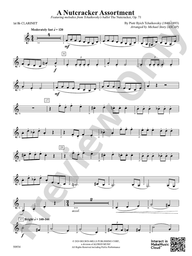 A Nutcracker Assortment: 1st B-flat Clarinet: 1st B-flat Clarinet Part - Digital Sheet Music ...