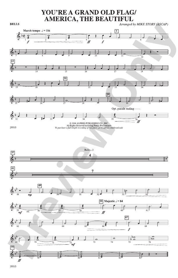 You're a Grand Old Flag / America, the Beautiful: Bells: Bells Part ...