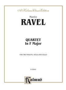 String Quartet in F Major: String Quartet Book: Maurice Ravel | Sheet Music