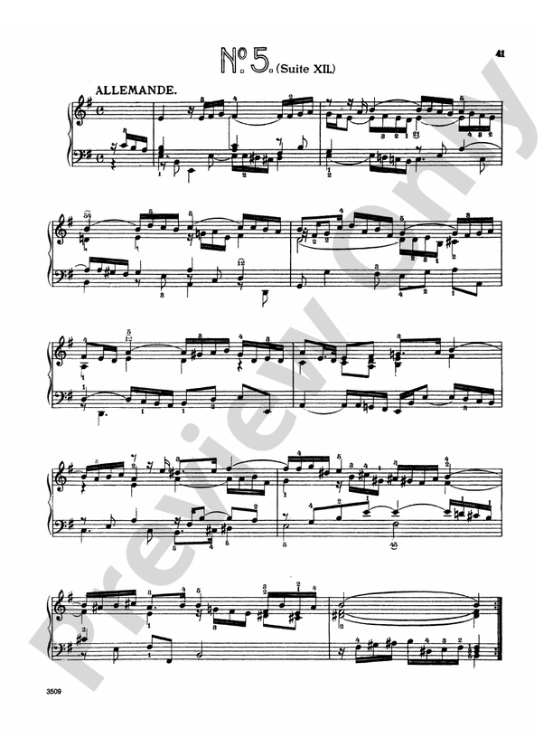 Handel: Suites and Chaconnes (Volume II): 5. Suite in E Minor Part ...