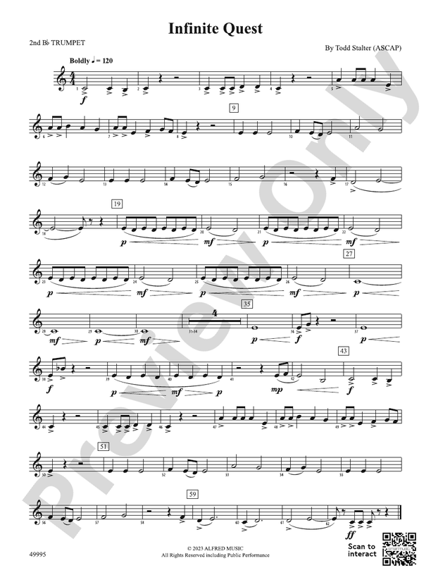 Infinite Quest: 2nd B-flat Trumpet: 2nd B-flat Trumpet Part - Digital ...