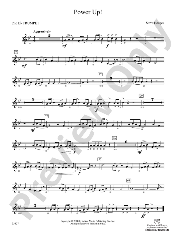 Power Up!: 2nd B-flat Trumpet: 2nd B-flat Trumpet Part - Digital Sheet ...