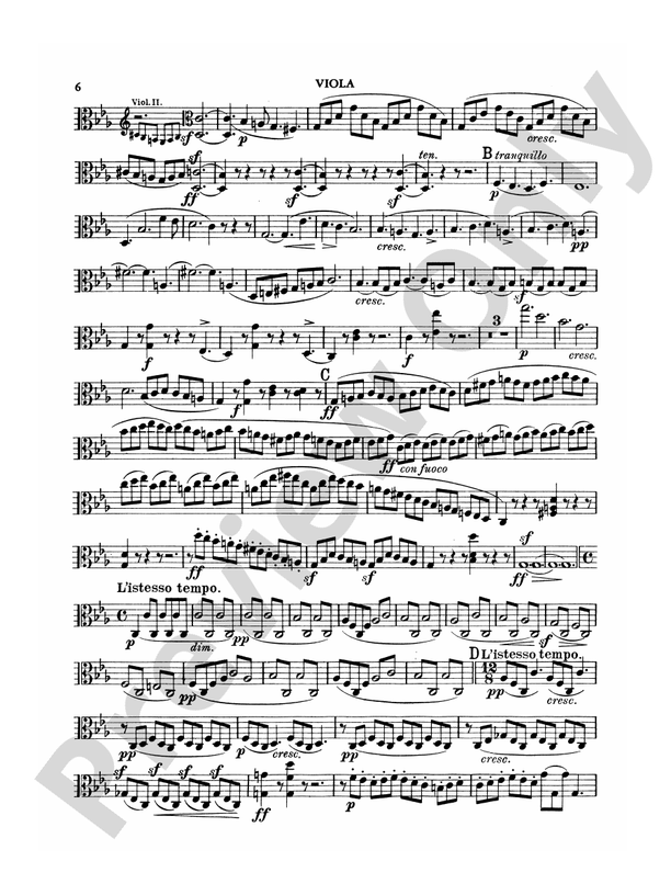 String Quartets, Op. 12; Op. 44, Nos. 1, 2 & 3: Viola: Viola Part - Digital Sheet Music Download