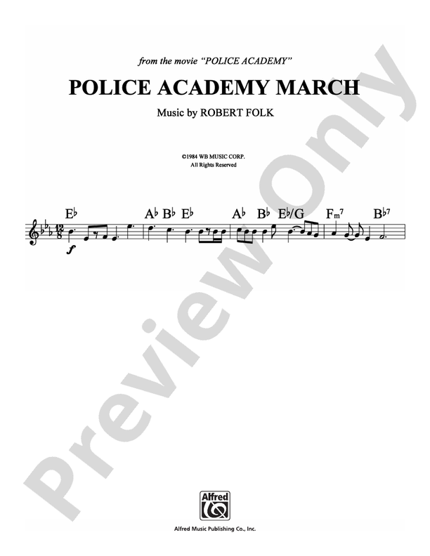 Police Academy March: Lead Sheet: Robert Folk - Digital Sheet Music ...
