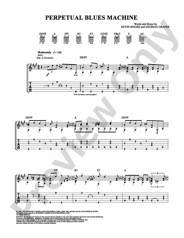 Perpetual Blues Machine: Guitar TAB: Keb' Mo' - Digital Sheet Music ...