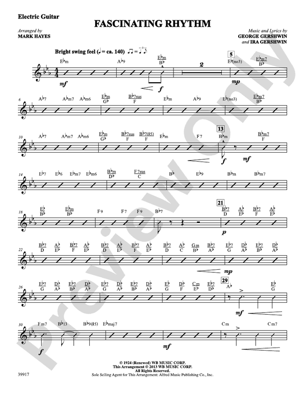 Fascinating Rhythm: Guitar: Guitar Part - Digital Sheet Music Download