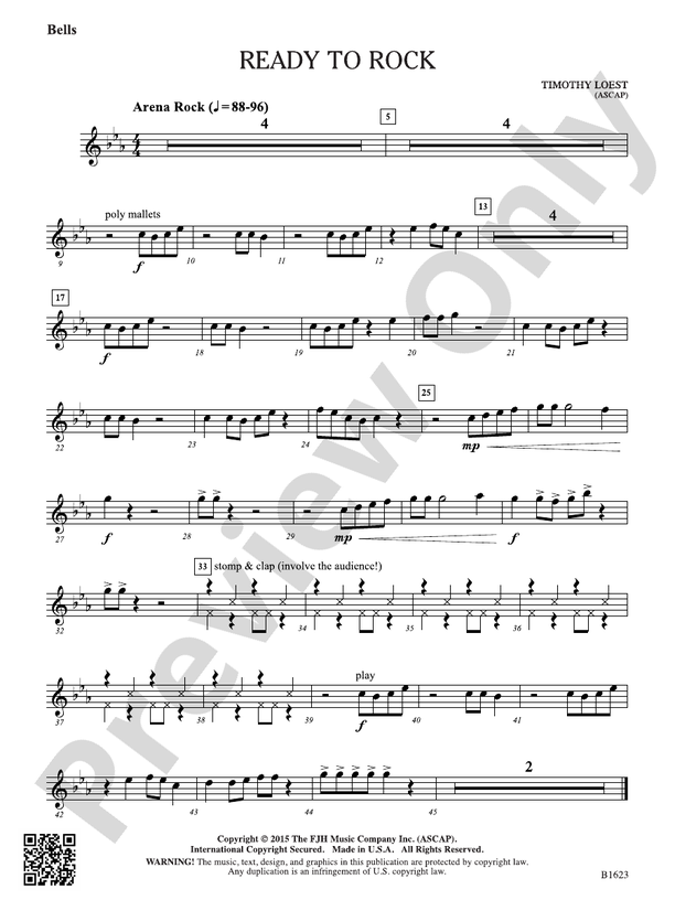 Ready to Rock: Bells: Bells Part: Timothy Loest - Digital Sheet Music ...